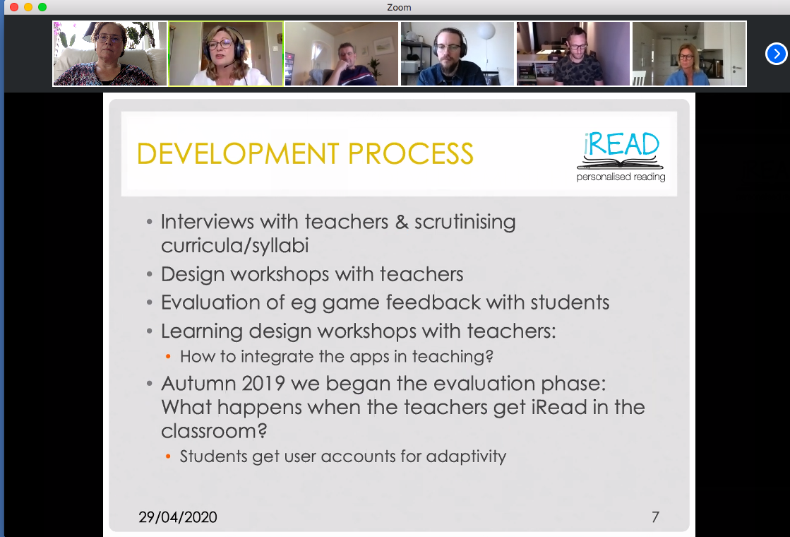 iRead Webinar at University West, Sweden